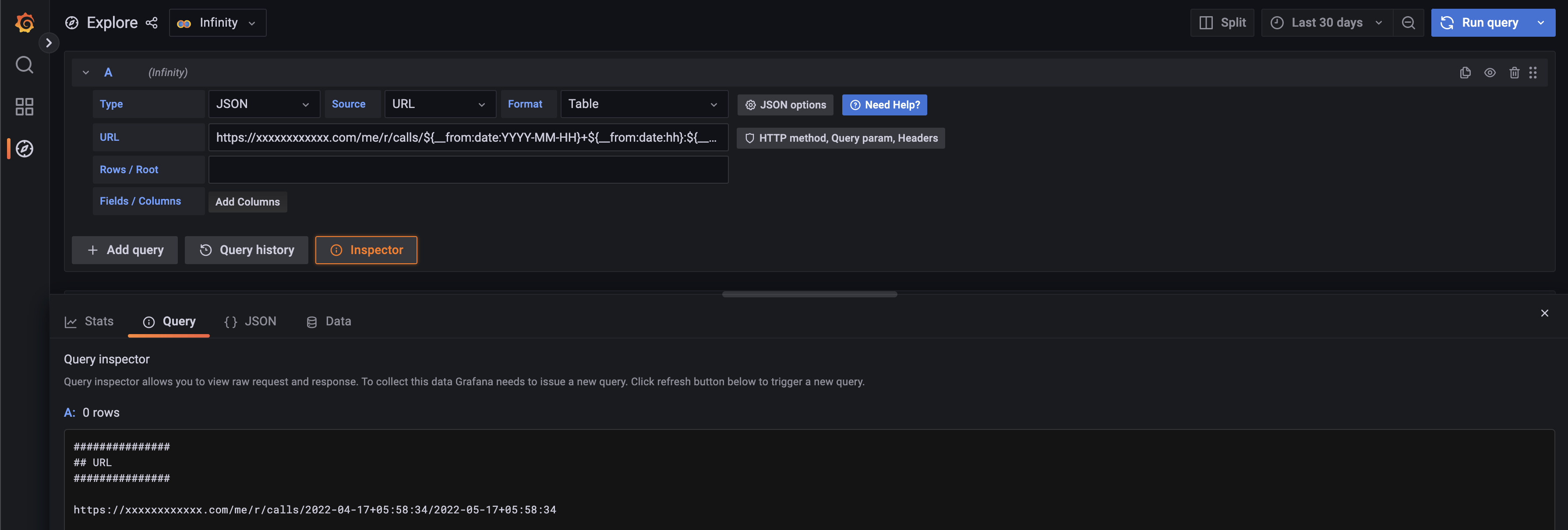 Passing input in the URL to get last 2 hours data · Issue #319 · grafana/grafana-infinity ...