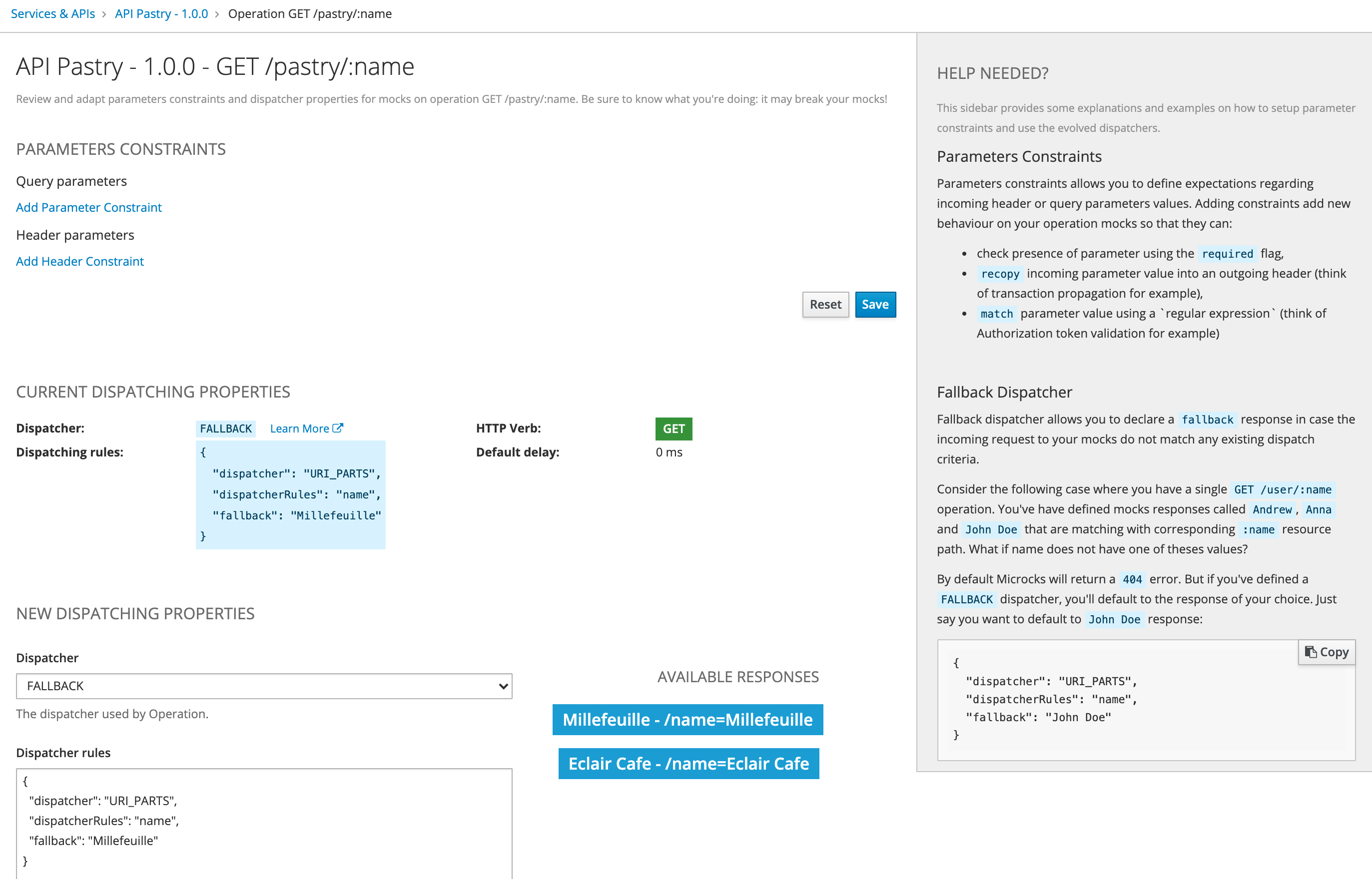 Add a FALLBACK dispatcher for REST mocks · Issue #287 · microcks/microcks · GitHub
