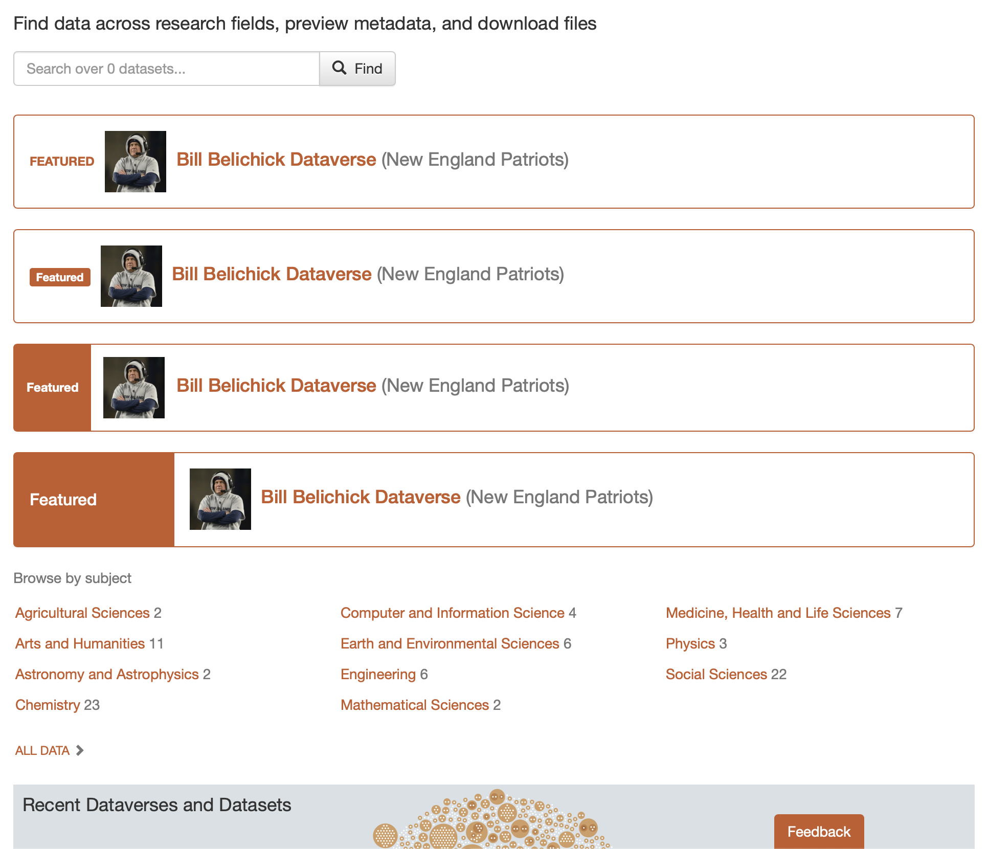Display and link to a new featured Covid-19 dataverse on the Harvard ...