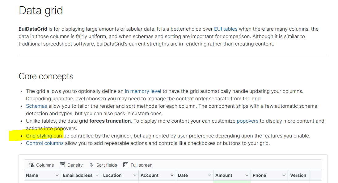 [EuiDataGrid][Docs] Broken link to "Grid styling" · Issue #4723 · elastic/eui · GitHub