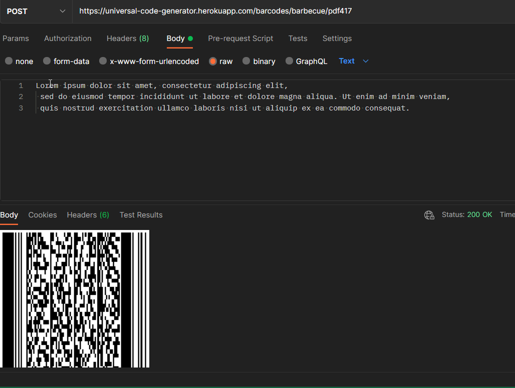 GitHub - ultimosparc/code-generator: API to create bar and qr codes
