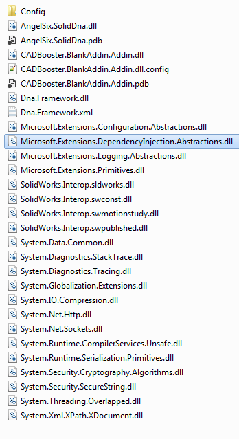 Missing DependencyInjection.dll or dependency · Issue #31 · angelsix/solidworks-api · GitHub