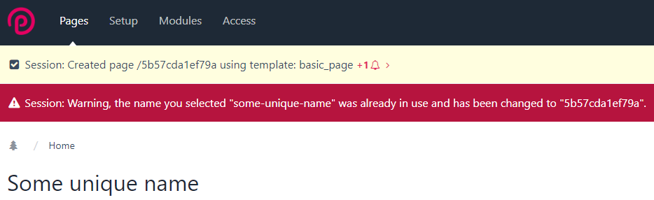 ProcessPageAdd gives incorrect warning when page name set in hook · Issue #648 · processwire ...