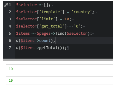 Cannot use get_total with selector's array syntax · Issue #1236 · processwire/processwire-issues ...