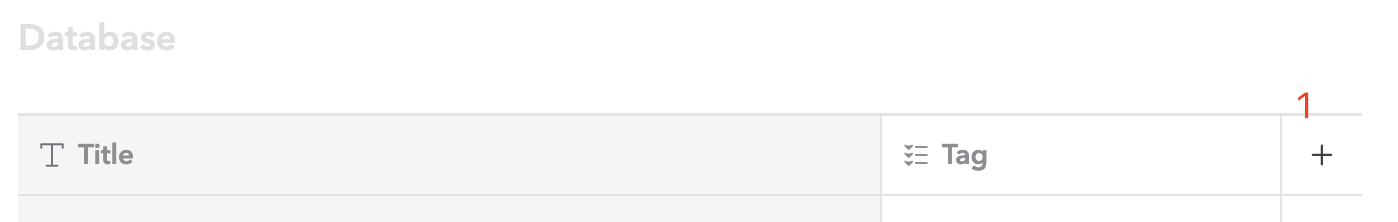 Database missing "add" icon on top right to add new column · Issue #2295 · toeverything ...
