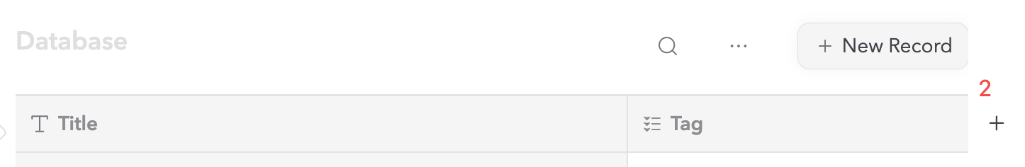 Database missing "add" icon on top right to add new column · Issue #2295 · toeverything ...