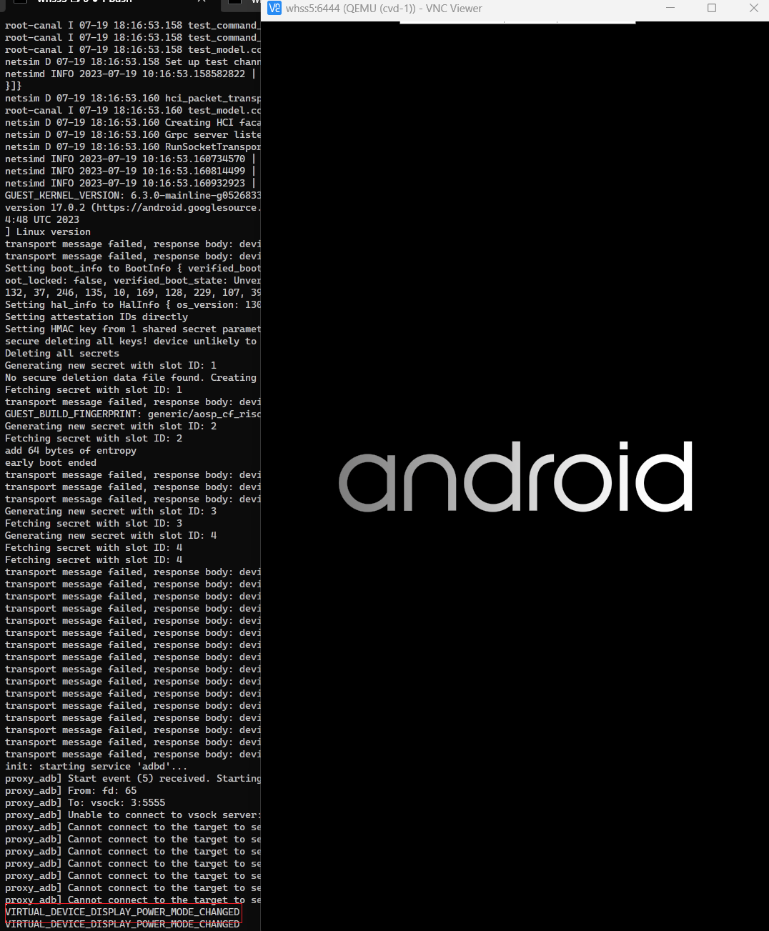 Android Cuttlefish fails to boot when I use the --gpu_mode=drm_virgl ...