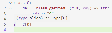 Class subscription with `__class_getitem__` not working · Issue #1413 · microsoft/pylance ...