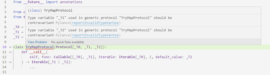 False positive about type-var variance in callable protocol when used ...