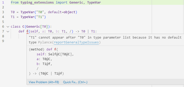 Method Typevar Without Default Should Be Allowed To Follow Class