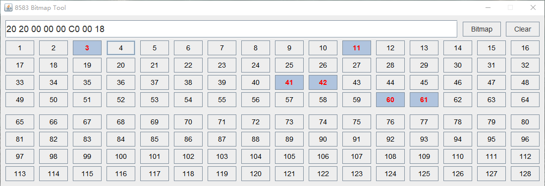 GitHub - longxiying/8583-Bitmap-Tool: 8583 Bitmap Tool, 8583位图工具