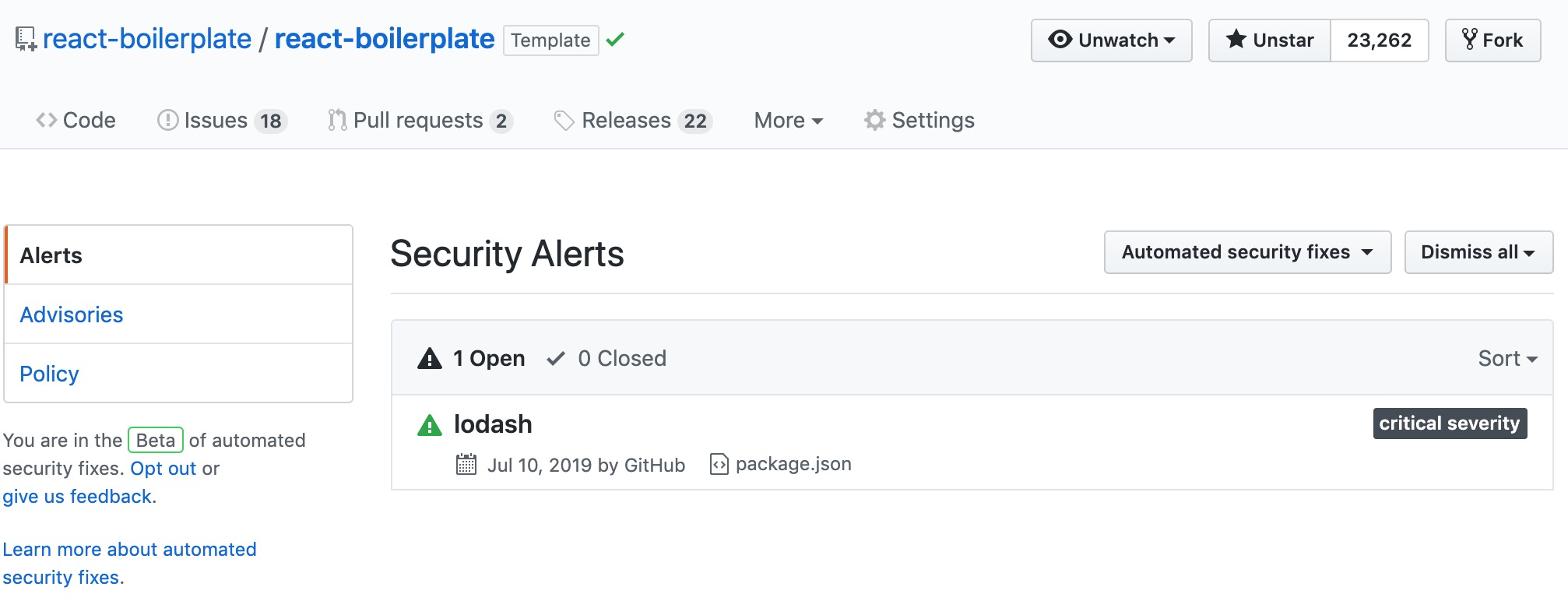 [RFC] Implement a security layer · Issue #2499 · react-boilerplate/react-boilerplate · GitHub