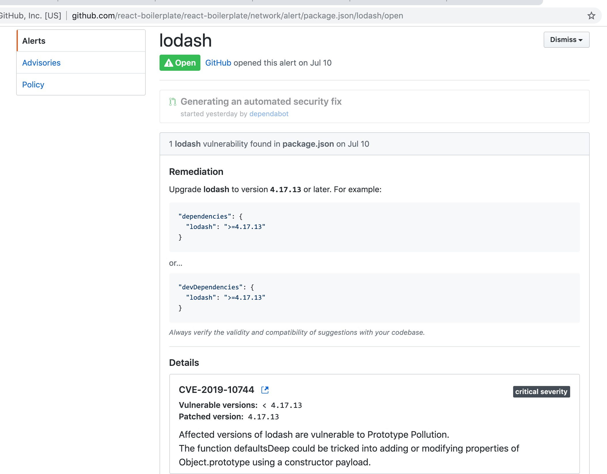 [RFC] Implement a security layer · Issue #2499 · react-boilerplate/react-boilerplate · GitHub