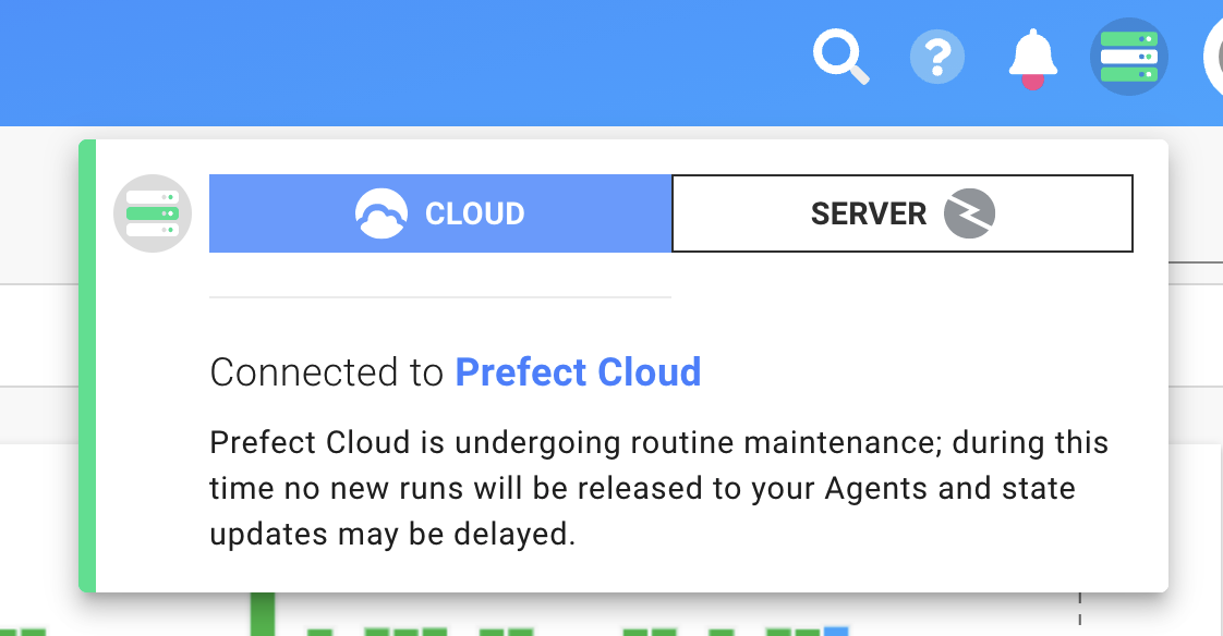 Create warning status when Cloud is in maintenance mode · Issue #795 · PrefectHQ/legacy-ui · GitHub