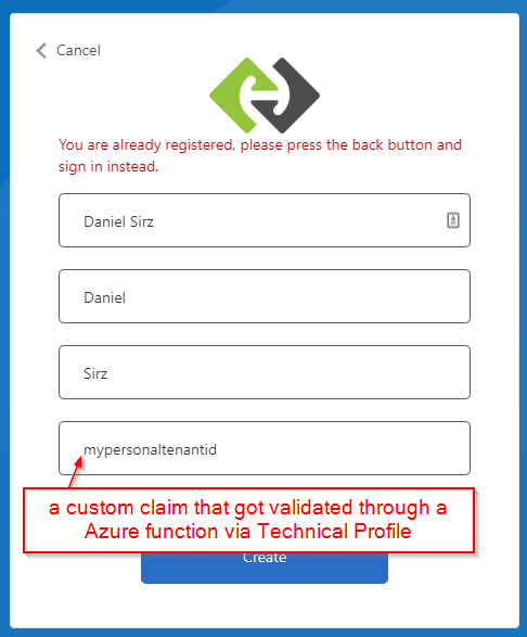 You are already registered, please press the back button and sign in instead · Issue #452 ...