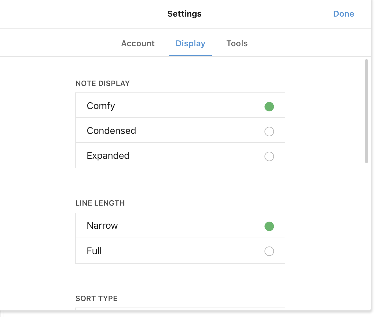 Note List Spacing: not consistent with other clients · Issue #117 · Automattic/Simplenote-United ...
