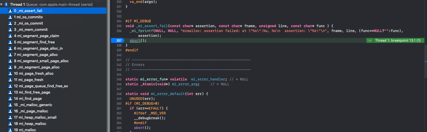Ios Crash · Issue 332 · Microsoftmimalloc · Github