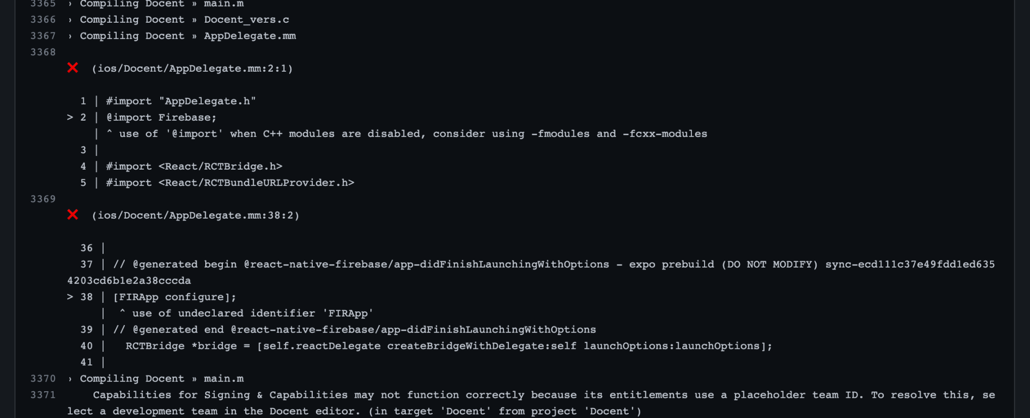 [🐛] Expo SDK 45 error - Can't compile AppDelegate.mm [Fixed in 14.9.1 :sparkles: ] · Issue #6221 ...