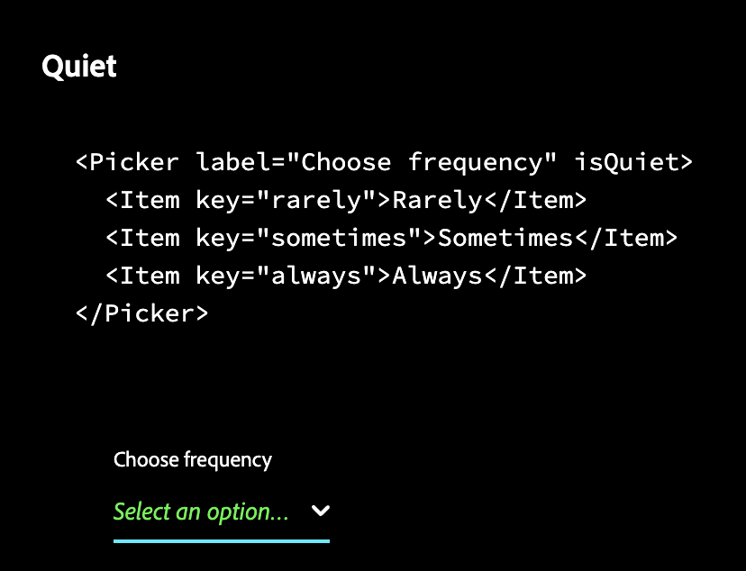 Picker: Quiet variant focused state should use Highlight color with forced-colors: active ...