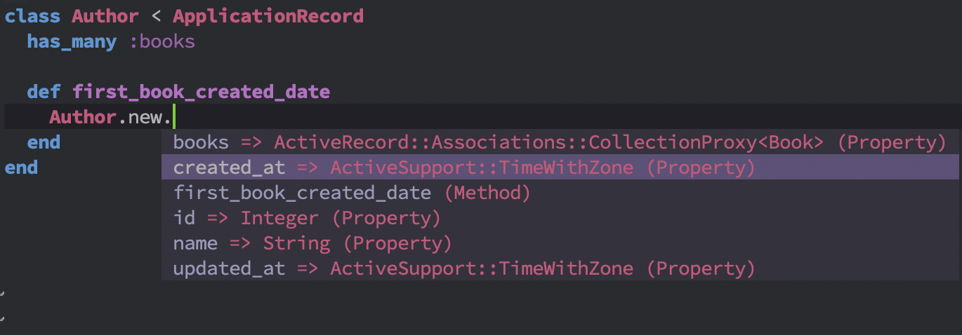 ActiveRecord::Assocations::CollectionProxy as return type · Issue #447 · castwide/solargraph ...