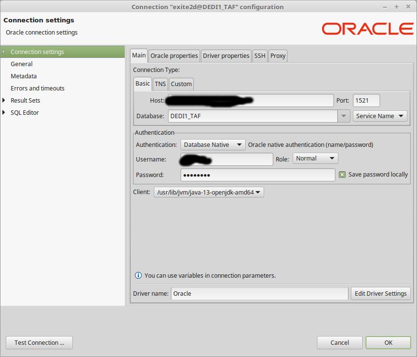 Unable to connect to remote Oracle database after upgrade to 7.1.0 ...