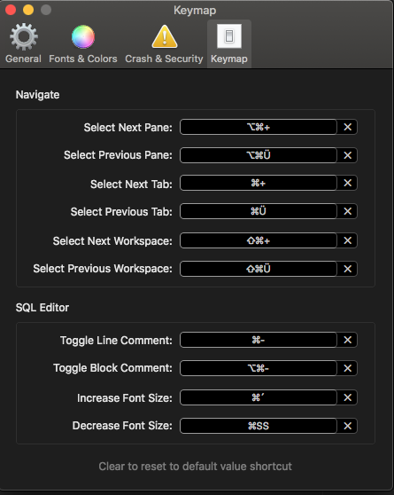 Ability to Modify / Remove Keyboard shortcuts · Issue #214 · TablePlus/TablePlus · GitHub