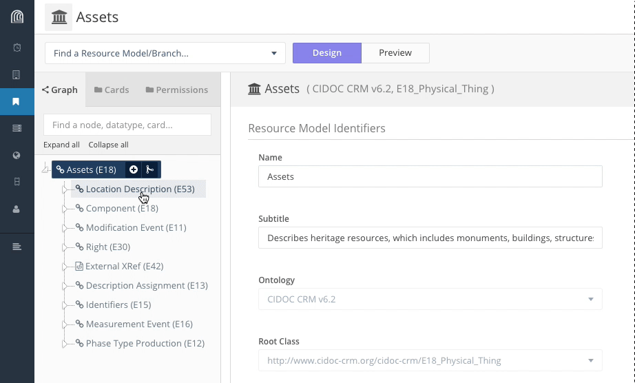 Graph Manager Show Class And Datatype Info In The Content Header · Issue 3778 · Archesproject