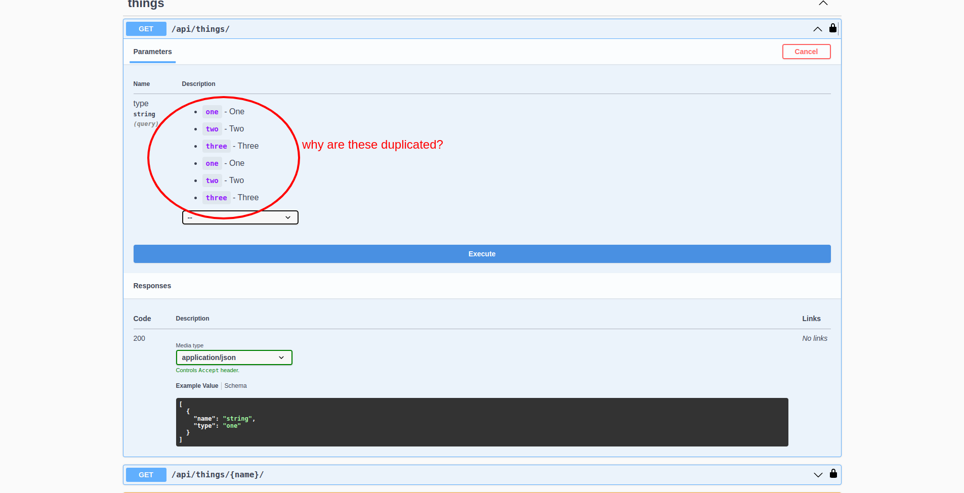 duplicate choices in FilterSet.ChoiceFilter · Issue #991 · tfranzel/drf-spectacular · GitHub