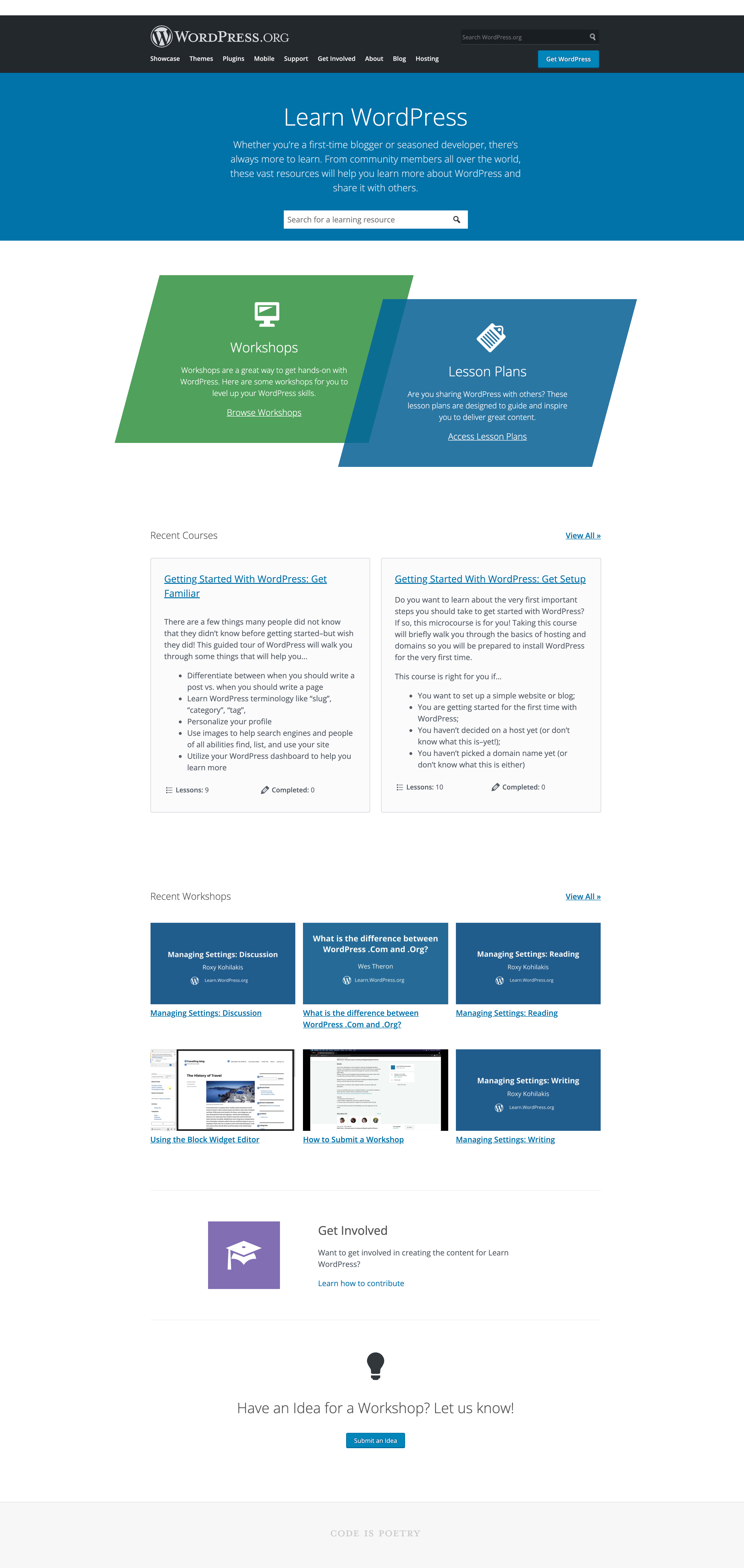Add courses to homepage · Issue #283 · WordPress/Learn · GitHub