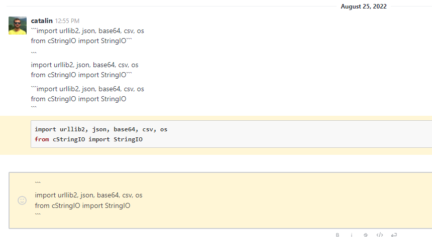 Multi Line CodeBlock does not work anymore since upgrade to 5.x · Issue #26679 · RocketChat ...