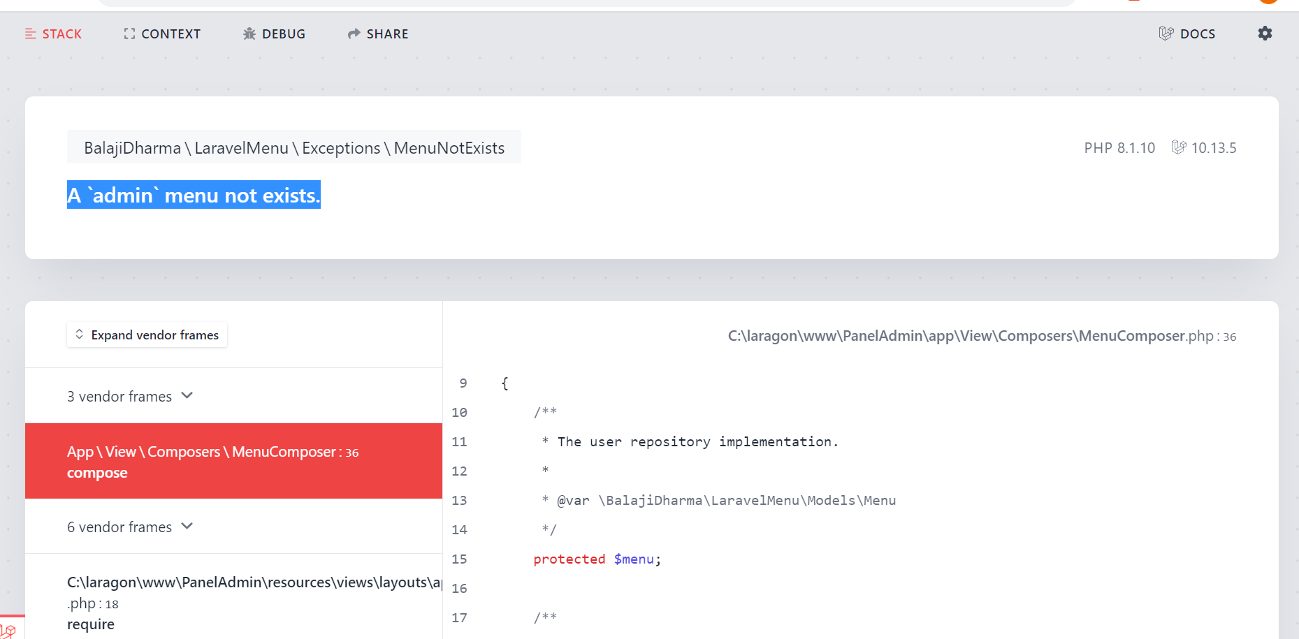 Show/Hide menus in navbar depending on the user roles · Issue #32 · balajidharma/basic-laravel ...