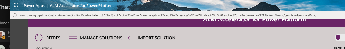 [ALM Accelerator - BUG]: Error when setting up a new Project using ALM Admin App · Issue #5531 ...