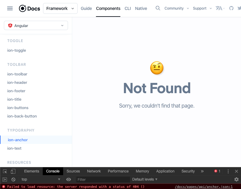 Ion-Anchor page shows no content · Issue #1236 · ionic-team/ionic-docs · GitHub