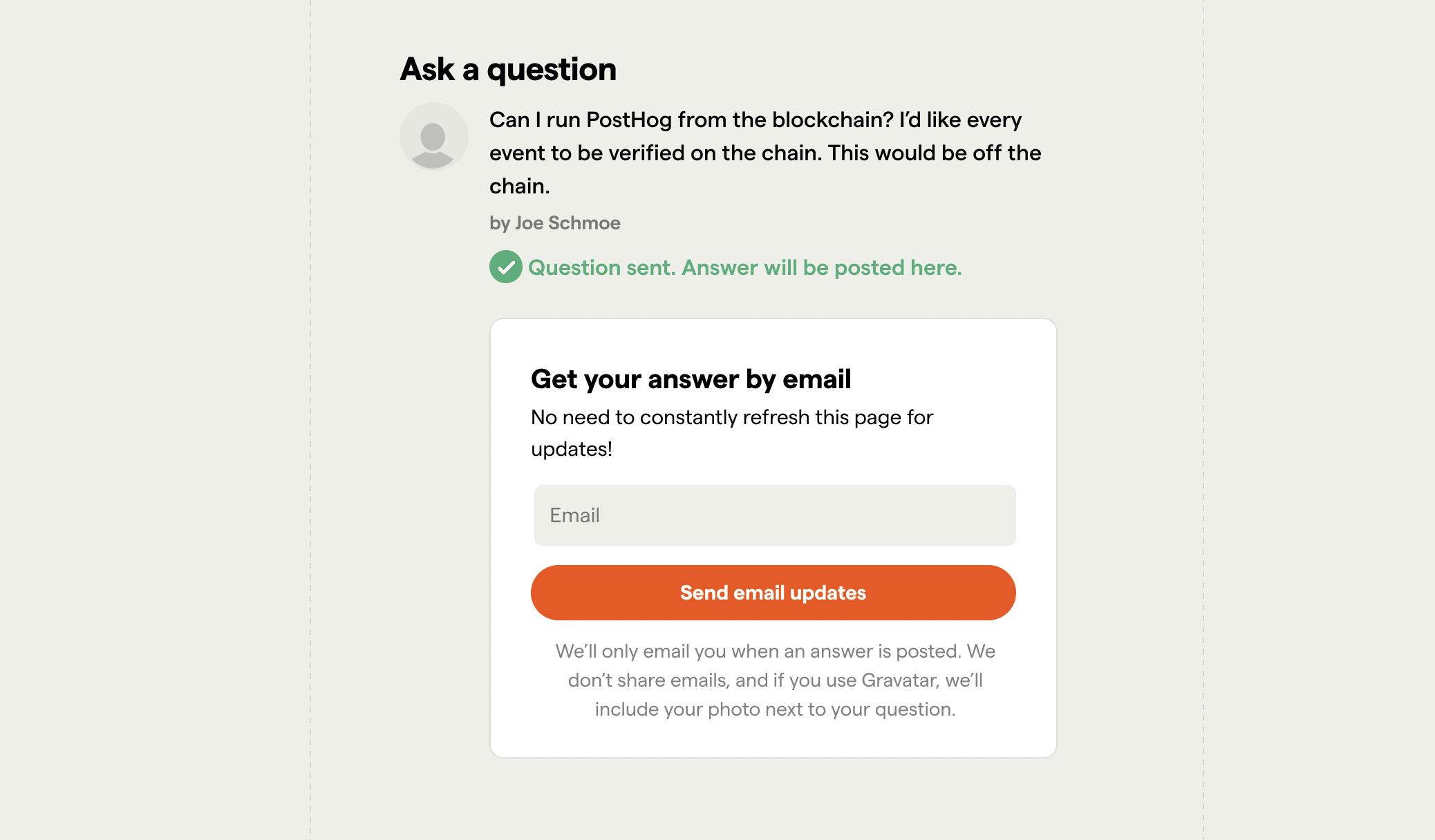 Allow visitors to ask questions in Docs · Issue #2568 · PostHog/posthog.com · GitHub