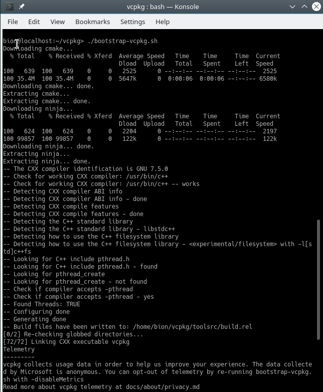 ./bootstrap-vcpkg.sh fails to link vcpkg and create executable binary ...