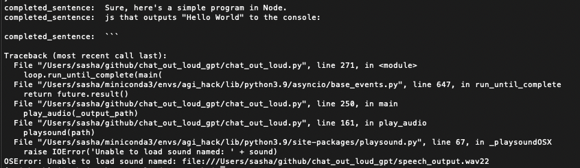 [bug] Unable to load sound named · Issue #4 · zswitten/chat_out_loud_gpt · GitHub
