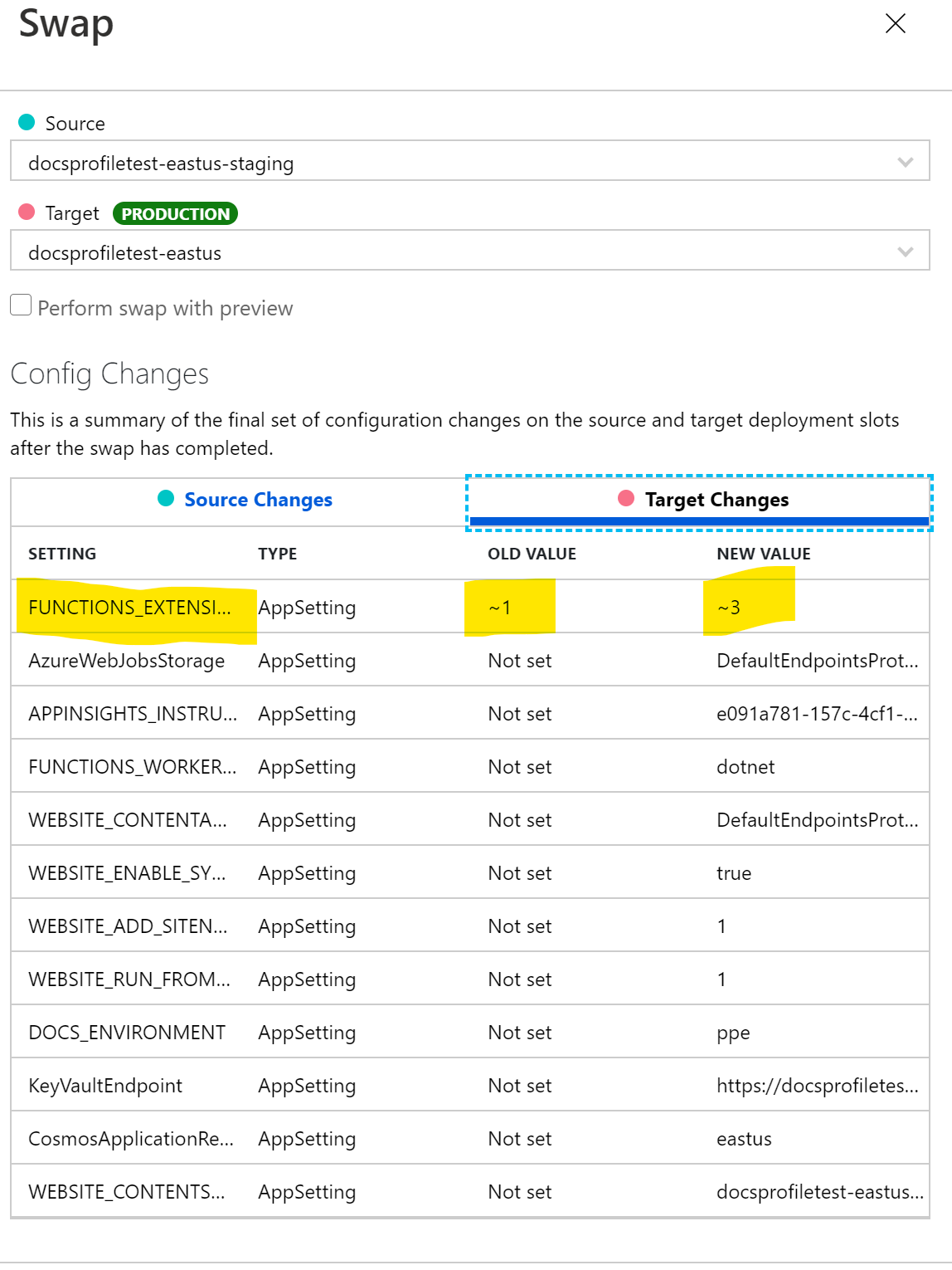 Setting Functionsextensionversion Is Not Swapped · Issue 925 · Azureazure Functions · Github 0909