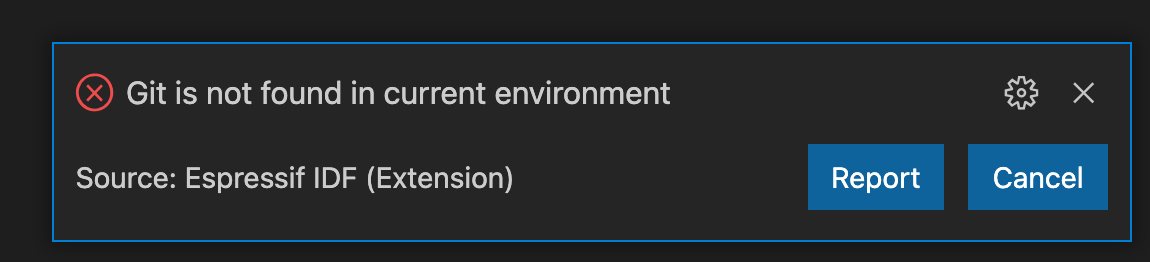 [Bug Report]: "Git not found in the current environment" (VSC-752) · Issue #522 · espressif ...
