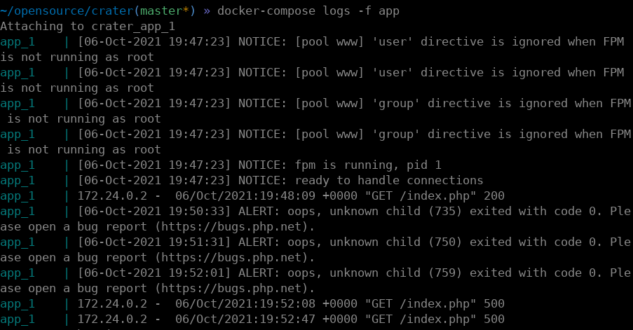 [INSTALL] - Docker problem ? · Issue #567 · crater-invoice-inc/crater ...
