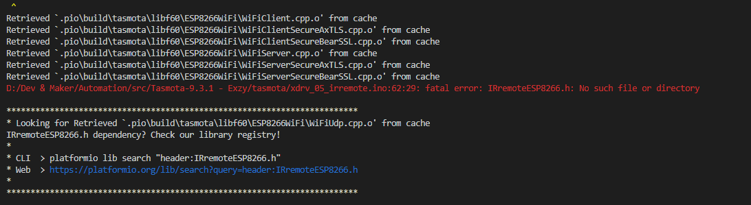 Got An Error When Compiling Tasmota To Support Tls · Issue 11365 · Arendsttasmota · Github