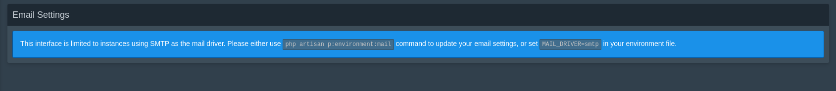panel: question about email sending · Issue #137 · pterodactyl-installer/pterodactyl-installer ...