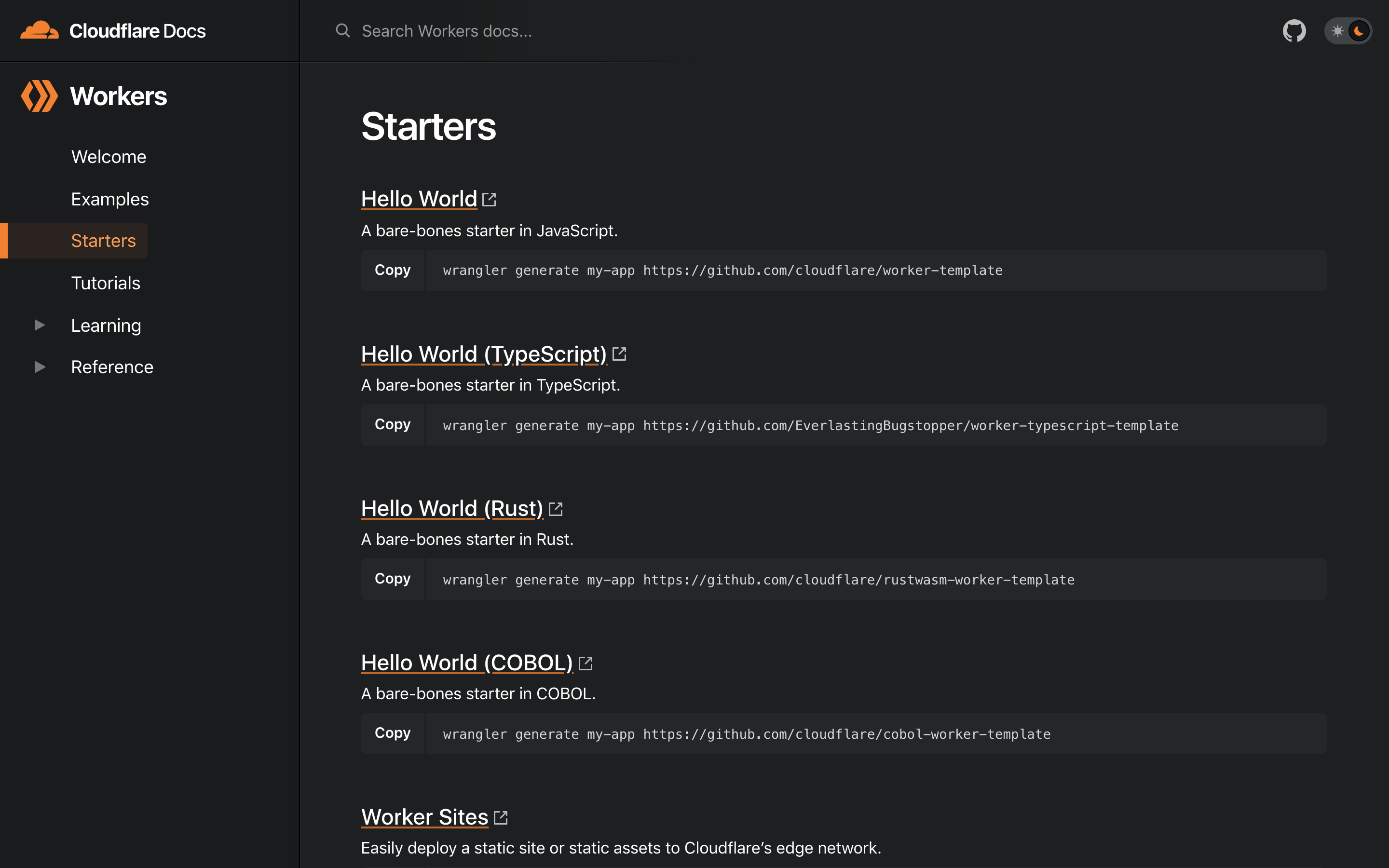Templates section design · Issue #43 · cloudflare/cloudflare-docs ...