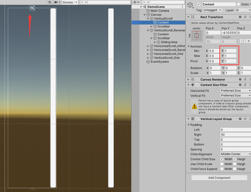 滚动列表初始显示为逆向时，滑动的惯性明显收到影响，滚动条也不自然会后上下抽搐的现象 · Issue #94 · qiankanglai/LoopScrollRect · GitHub