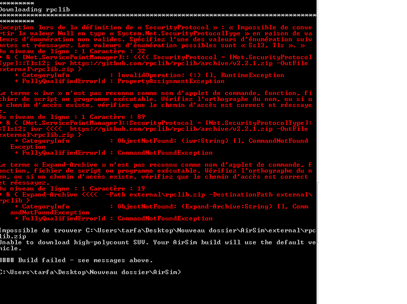 build project problem · Issue #1257 · microsoft/AirSim · GitHub
