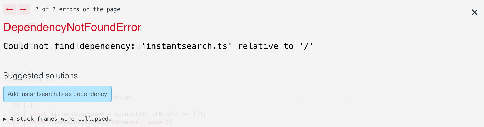 Dependency is not resolved correctly · Issue #6548 · codesandbox/codesandbox-client · GitHub