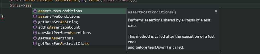Code Completion Incomplete Phpunit · Issue 57 · Bmewburnvscode Intelephense · Github