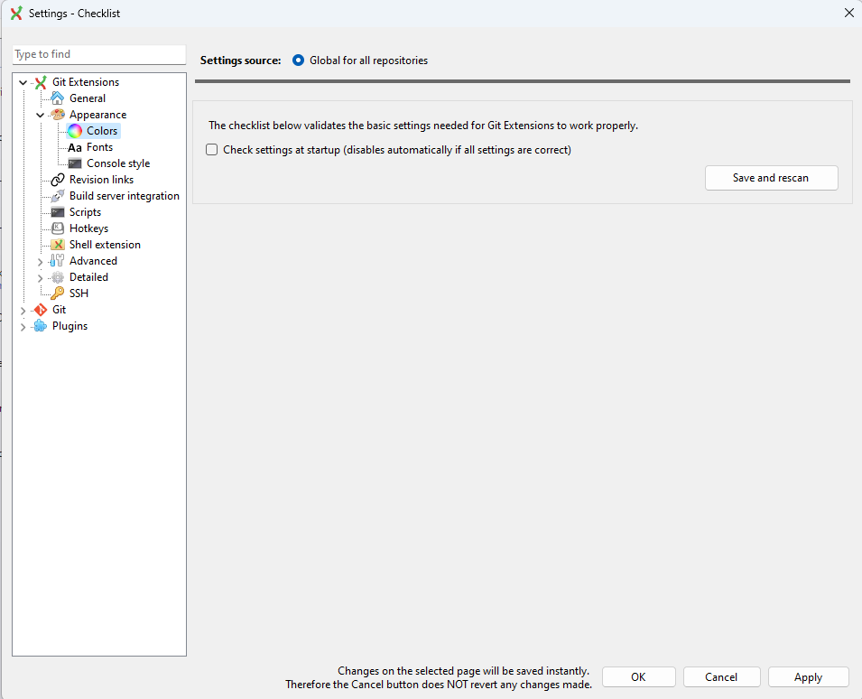 Settings Is Locking On Version 4 0 0 15569 · Issue 10408 · Gitextensions Gitextensions · Github