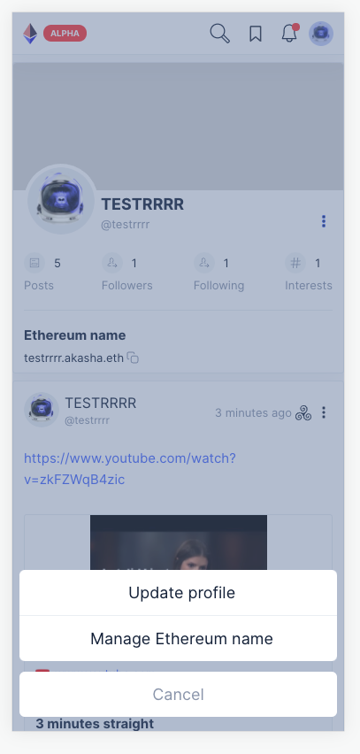 Background color is wrong for contextual actions · Issue #1396 · AKASHAorg/akasha-core · GitHub