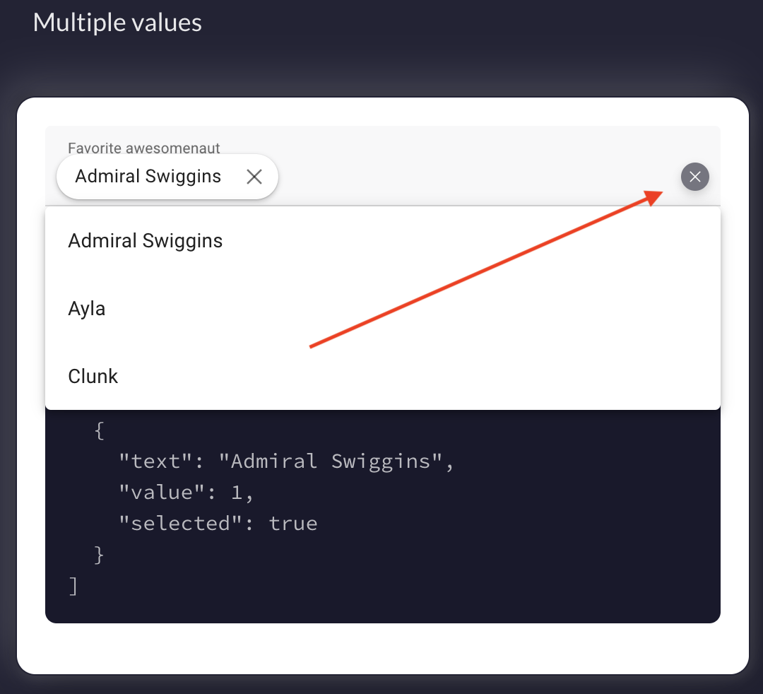 limel-picker: Clicking the button to remove all chips when the dropdown ...