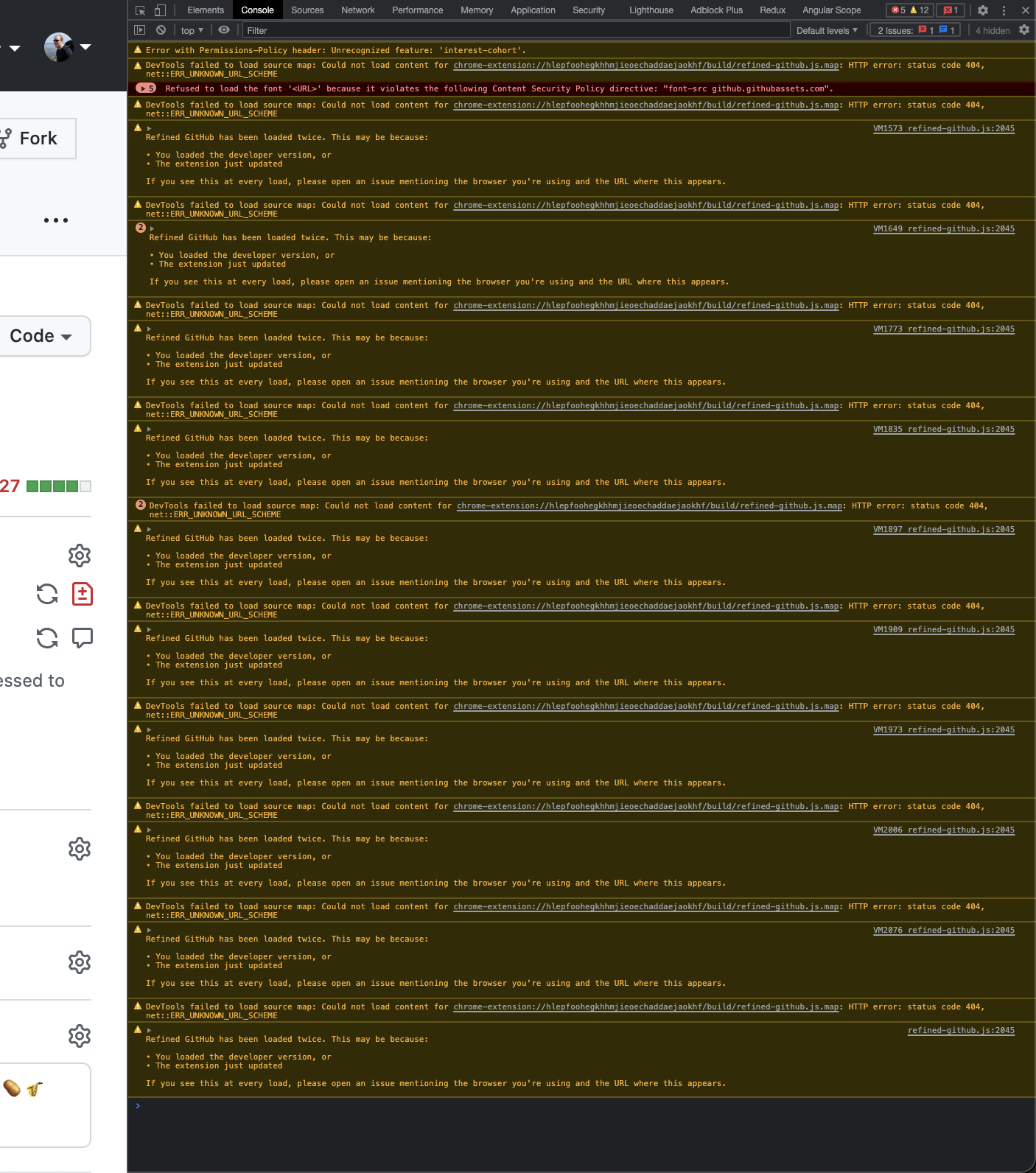 Refined Github Has Been Loaded Twice · Issue 4827 · Refined Githubrefined Github · Github